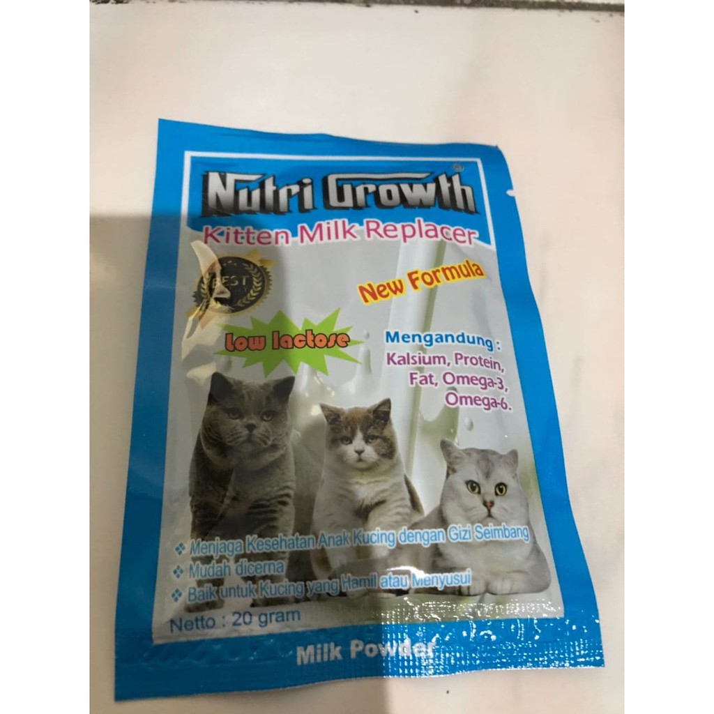 Jual Nutri Growth 20gram Kitten Milk Replacer - Susu Anak Kucing ...