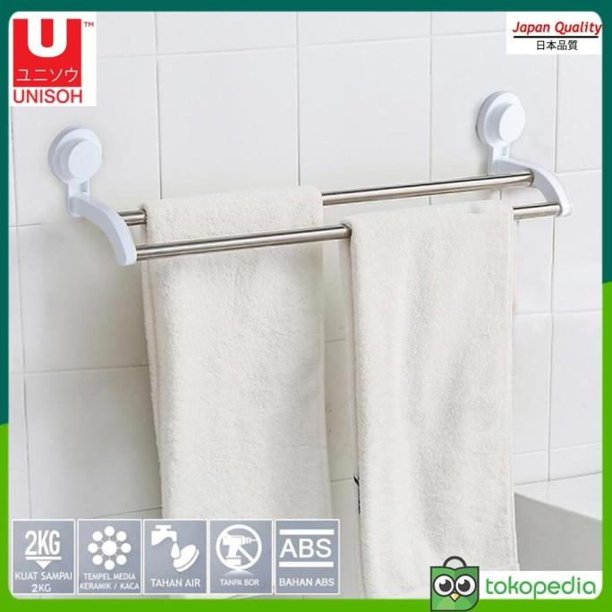 Jual UNISOH GANTUNGAN HANDUK TEMPEL 2 BARIS | Shopee Indonesia