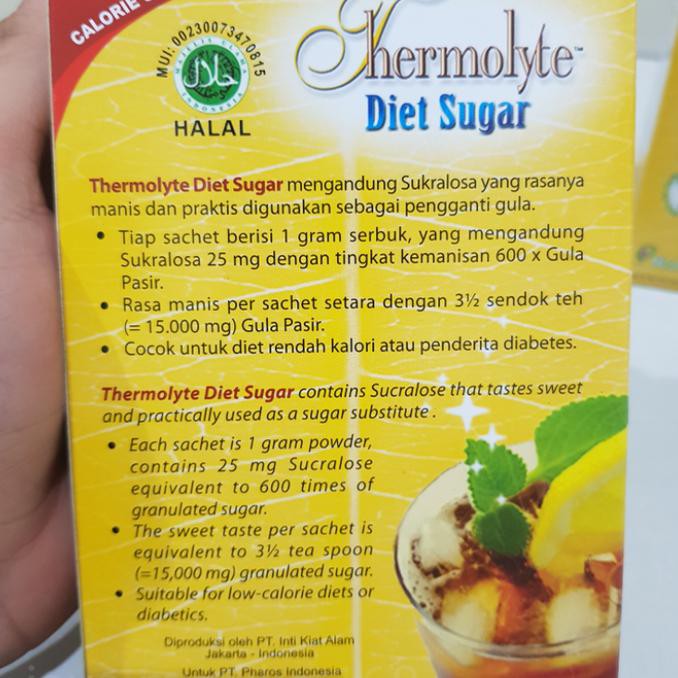 Jual Kesehatan-Suplement-Diet- Thermolyte Diet Sugar'50 -Aneka-Suplemen ...