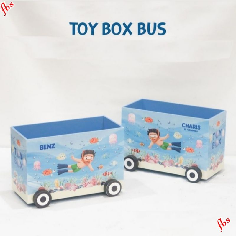 Jual TOY BOX BUS Kotak Mainan Kayu STORAGE BOX CUSTOM | Shopee Indonesia