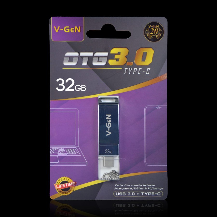Jual OTG USB V-GeN Type C Flashdrive 32GB Flashdisk USB 3.0 VGEN ...