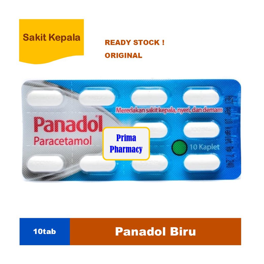 Jual PANADOL BIRU 500mg PARACETAMOL | Shopee Indonesia