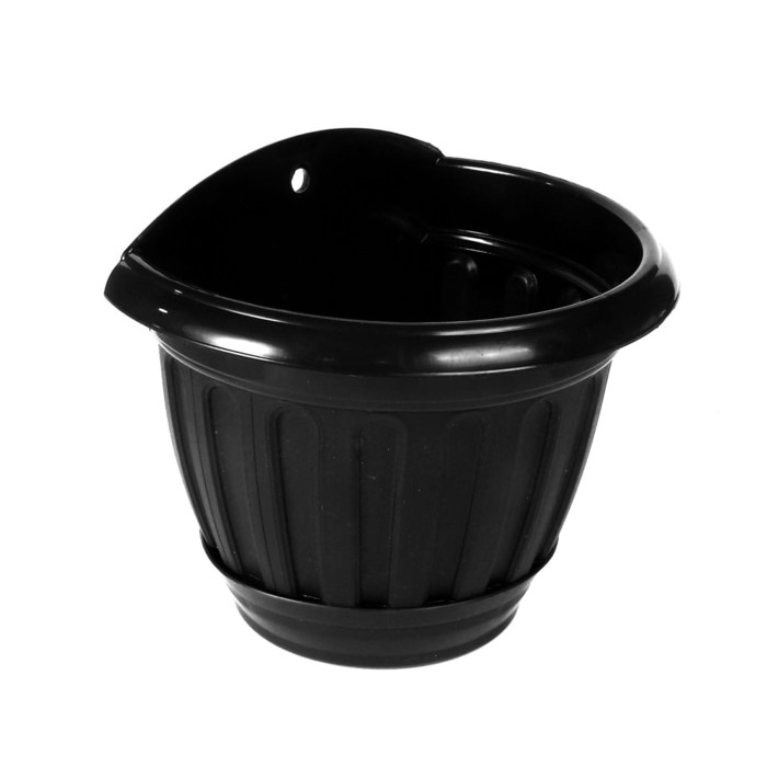 Jual Pot Tanaman Tempel Dinding Taman Warna Hitam | Shopee Indonesia