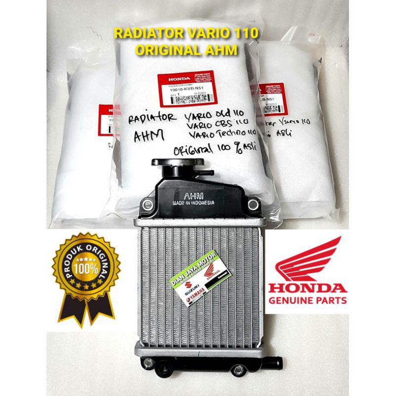 Jual Radiator AHM KVB Honda Vario 110 Vario CBS Vario Techno 19010-KVB ...