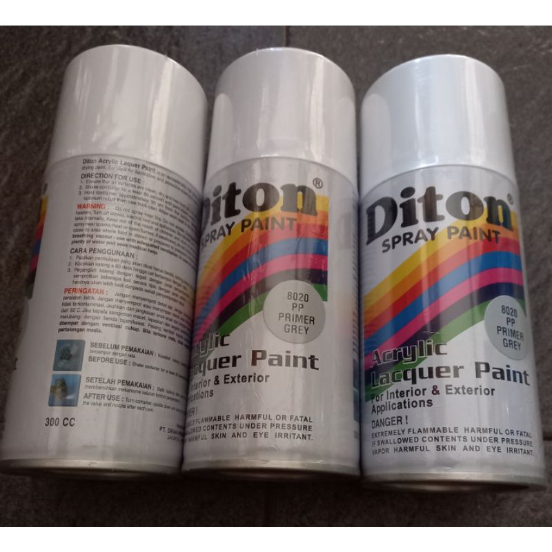 Jual 8020 primer grey diton 300ml cat semprot pylox pilok pylok ...