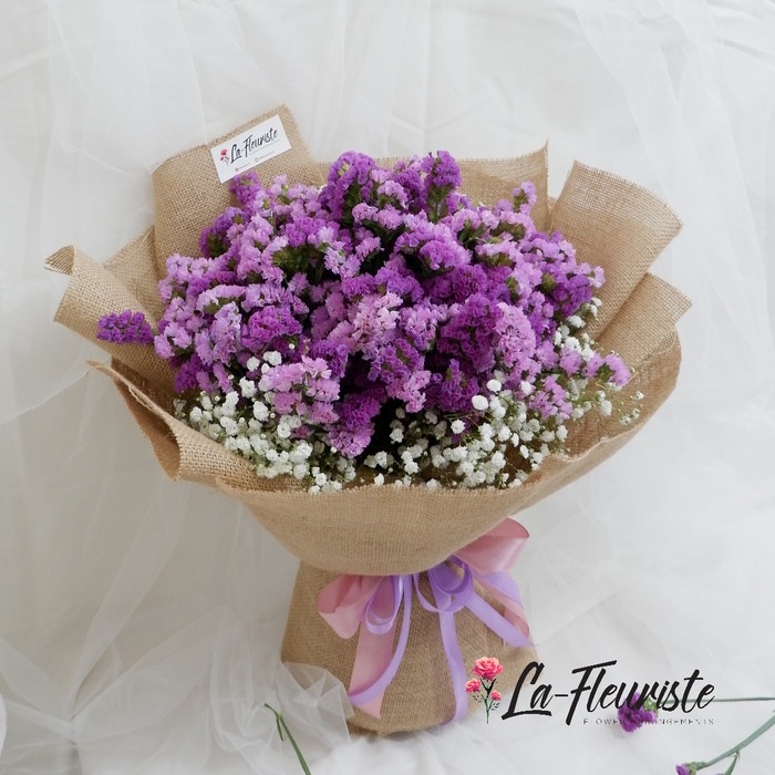 Jual Buket Bunga | Bucket Bunga | Statice | Bunga Kering | Awet | lb-10 ...