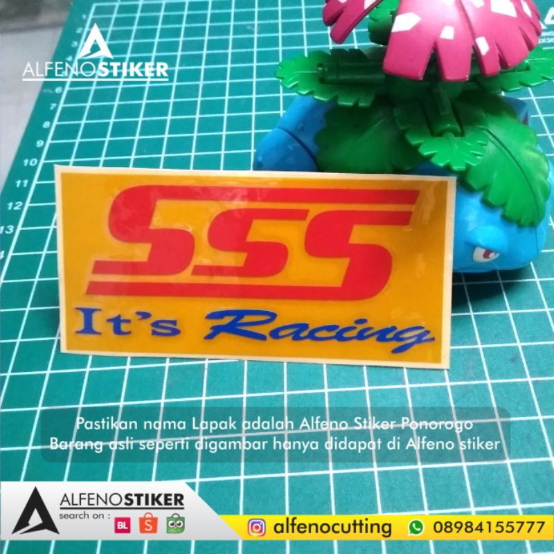 Jual Stiker SSS Racing | Cutting Sticker | Shopee Indonesia