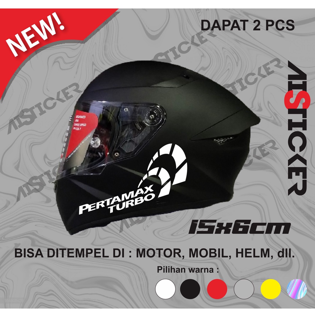 Jual STICKER HELM PERTAMAX TURBO ll STIKER CUTTING HELM PERTAMAX ...