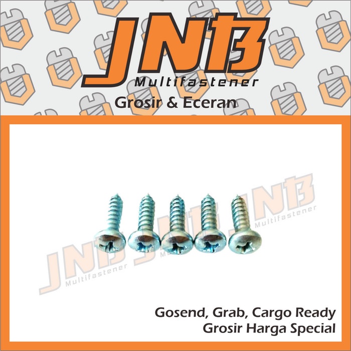 Jual Skrup PAB 6 x 5/8 16mm Tapping Screw / Skrup Kepala Bulat Moonlion ...