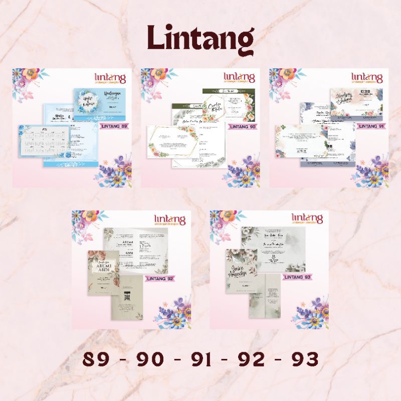 Jual Blangko Undangan Lintang 89, 90, 91, 92, 93 | Shopee Indonesia