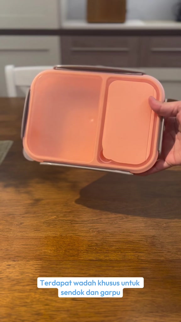 Jual AZKO Kris 1.1 ltr Kotak Makan 2 Sekat Dengan Sendok Garpu - Biru ...