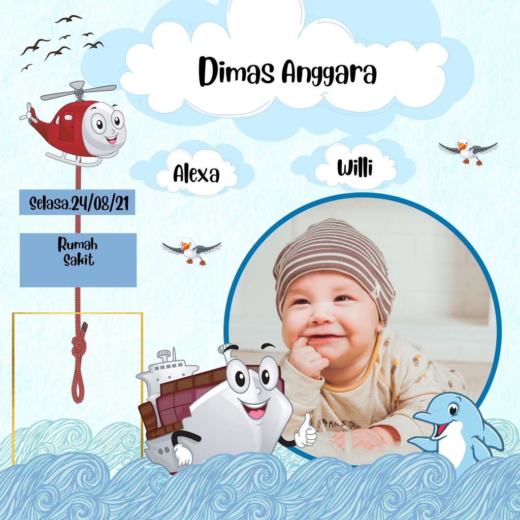 Jual FRAME FIGURA POP UP 3D CUSTOM DGN LOGAM MULIA TEMA LAUT | Shopee ...