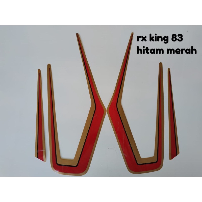 Jual stiker Rx King 1883 putih merah striping Rx King 1983 merah ...