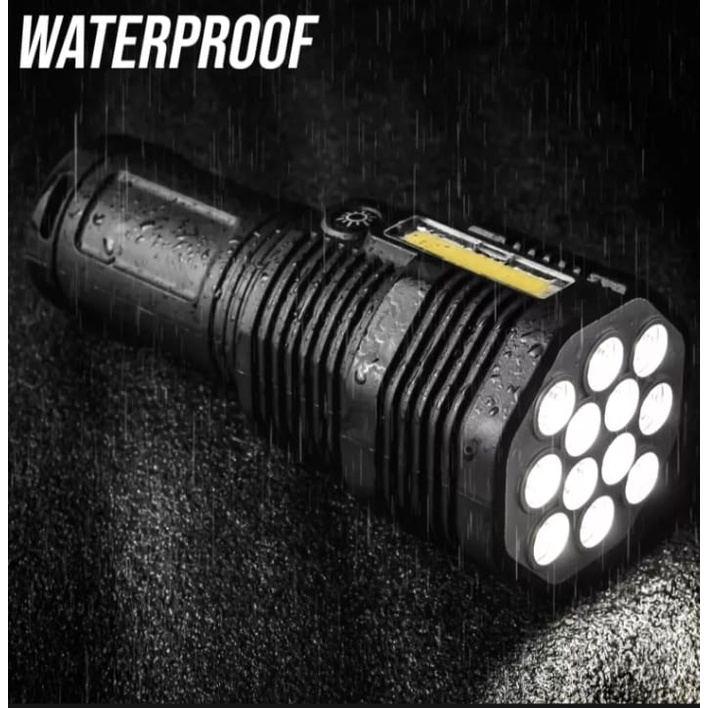 Jual SENTER TANGAN 12 LED - CAHAYA SUPER TERANG ENGAN 4 MODE CAHAYA ...