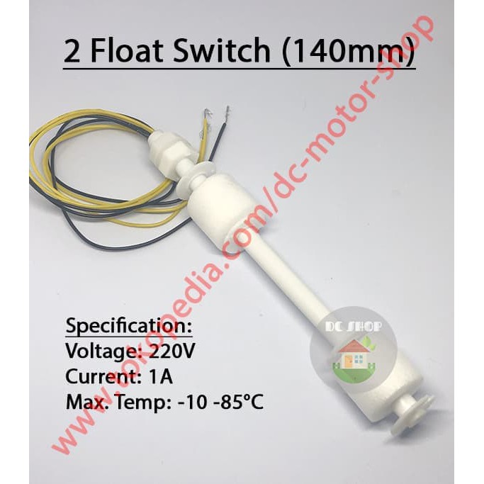 Jual Double Float Switch Water Level Sensor Dual Balls Float Switch ...