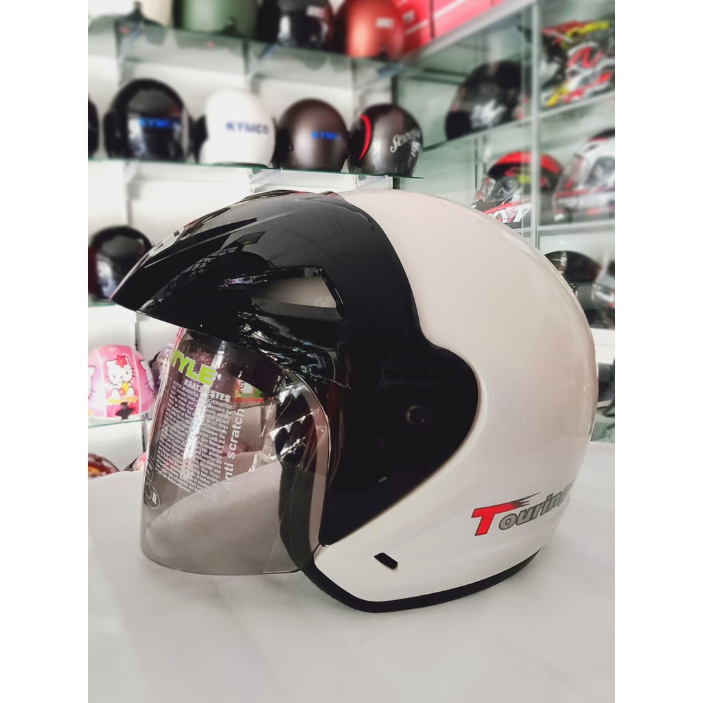 Jual HELM BMC TOURING warna PUTIH GLOSSY | Shopee Indonesia