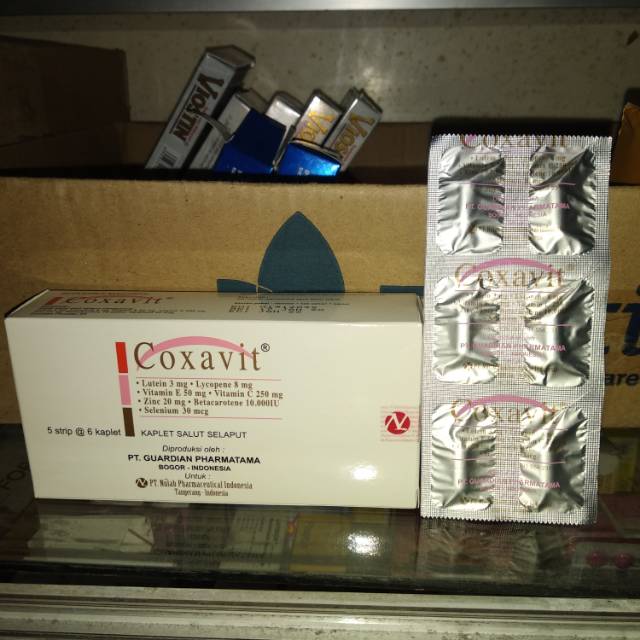 Jual COXAVIT TABLET VITAMIN DAYA TAHAN TUBUH HARGA PER STRIP ISI 6 BIJI ...