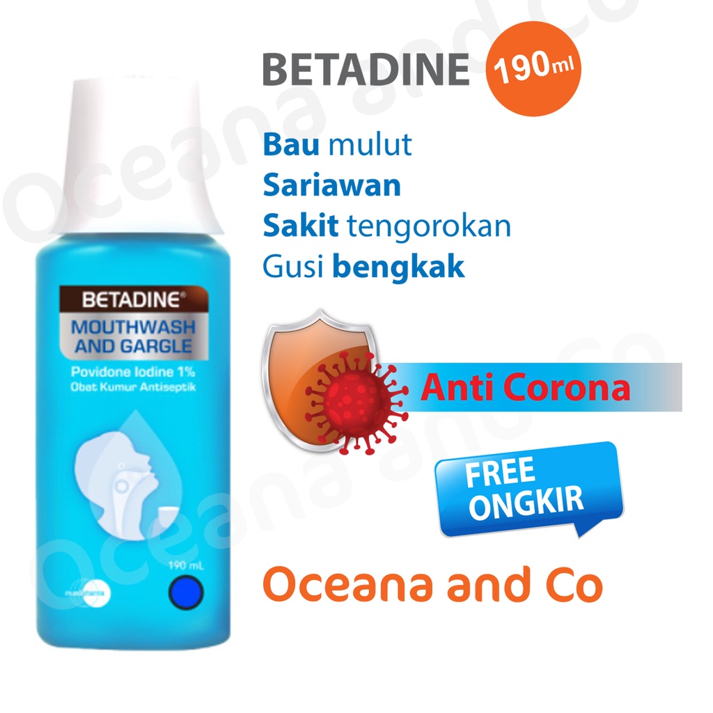 Jual Betadine Mouthwash & Gargle 190 ml Obat Kumur Murah Termurah | Shopee Indonesia
