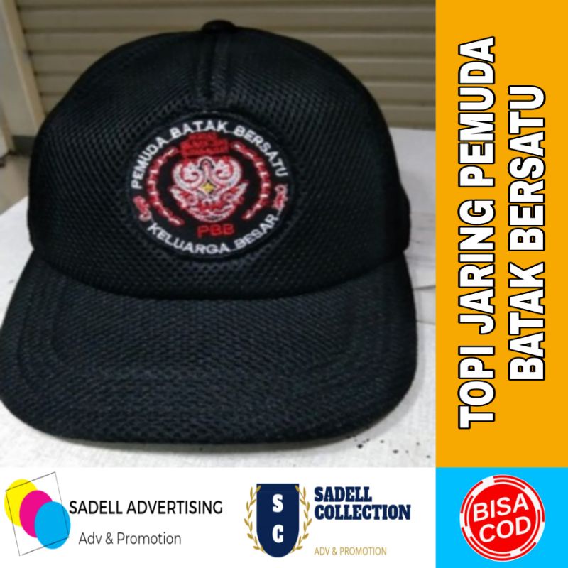 Jual Topi Batak Topi Pemuda Batak Bersatu Hitam Jaring Double Mash ...