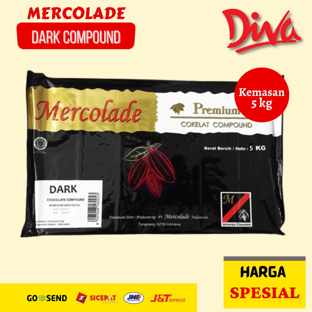 Jual [5 kg ] Mercolade Dark Compound / Coklat Batang | Shopee Indonesia