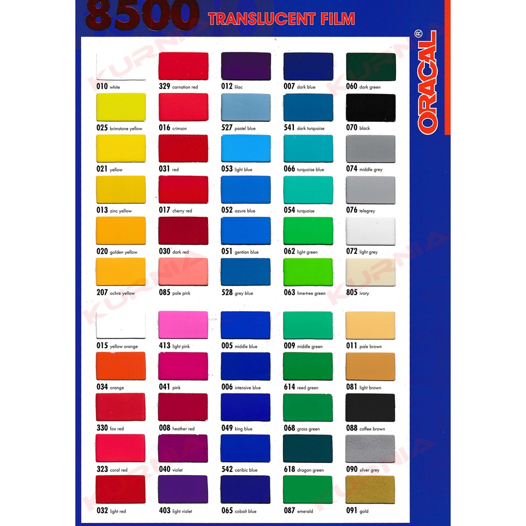 Jual STICKER ORACAL 8500 TRANSLUCENT FILM (KODE 090,091) | Shopee Indonesia