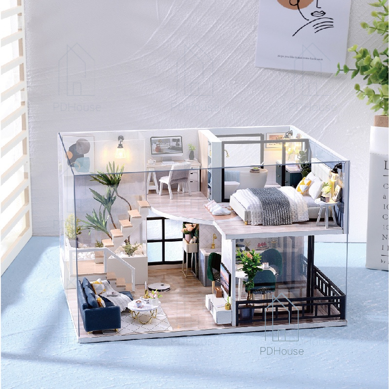 Jual (PDH) CUTE ROOM - DIY HOUSE MINIATURE SATISFIED TIME / MINIATUR ...