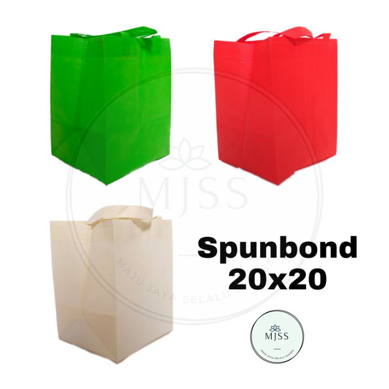 Jual Tas Spunbond 20x20 / Tas Kain / Goodie Bag | Shopee Indonesia