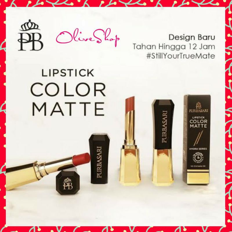 Jual OliveShop ~ Purbasari Lipstick Color Matte Lipstik Colour Matte ...