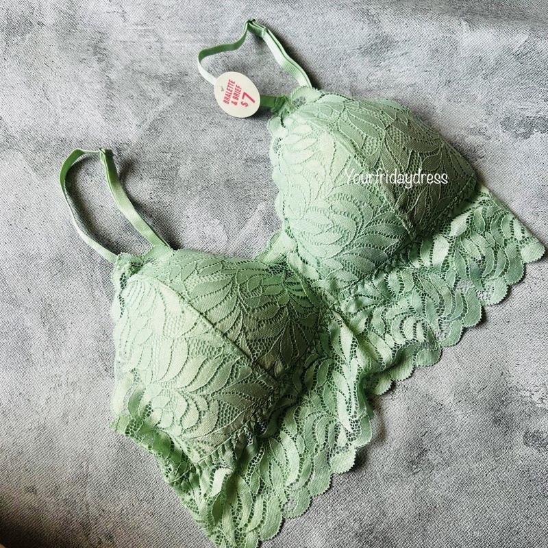 Jual PRIMARK Secret Possessions Shavela Longline Pastel Lace Wireless ...