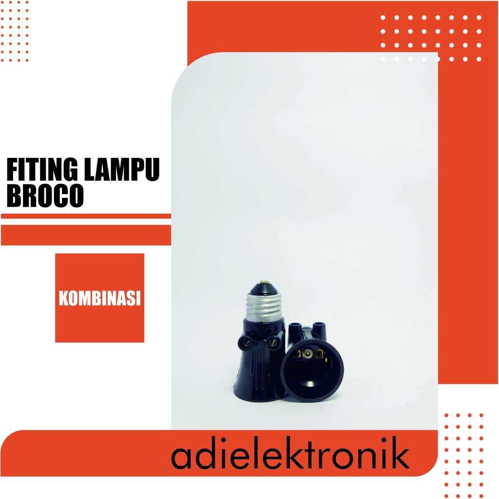 Jual Fiting Lampu Kombinasi Broco Hitam | Shopee Indonesia