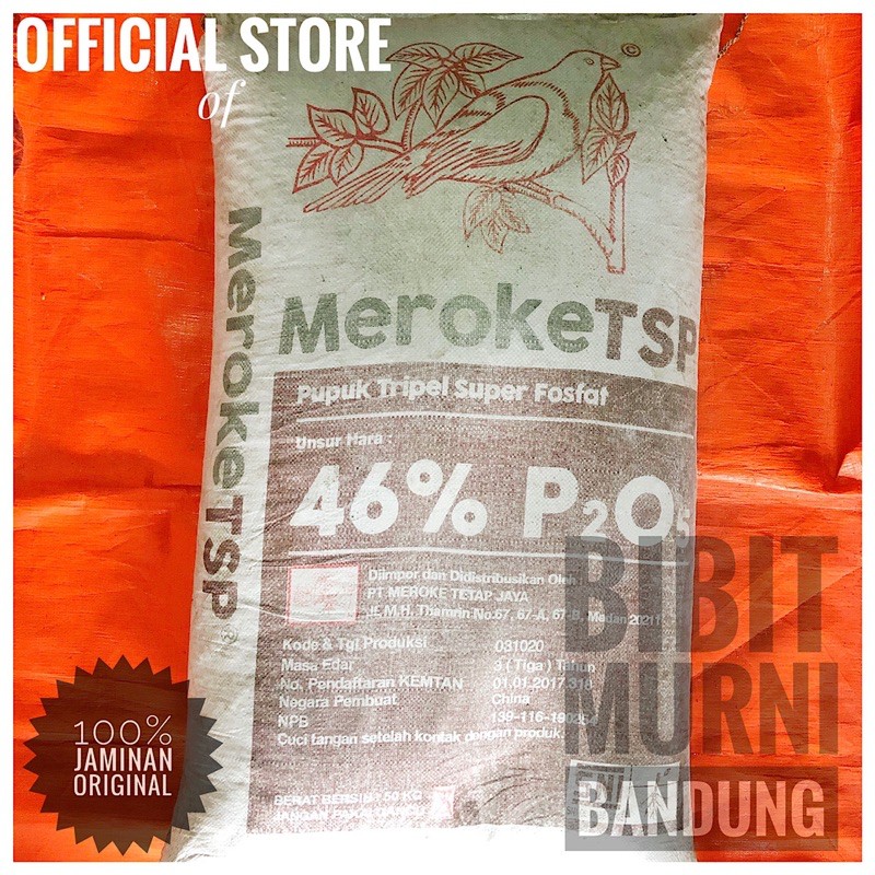 Jual PUPUK TSP 50 KG ORIGINAL PACK [HARGA GROSIR] MEROKE | Shopee Indonesia