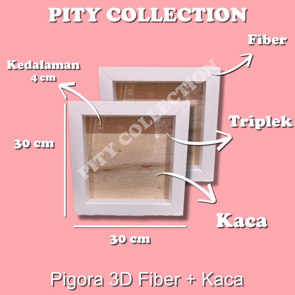 Jual Pigura mahar/Bingkai Frame/Bingkai Frame 3D 30x30 Kedalaman 4cm ...
