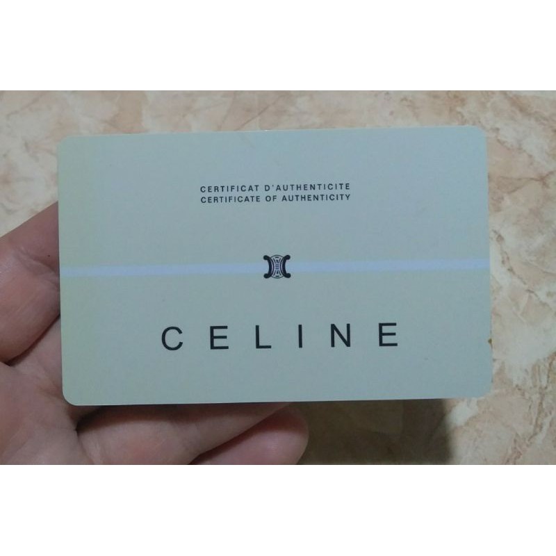 Jual Sertifikat Tas Celine card, bahan plastic tebal | Shopee Indonesia