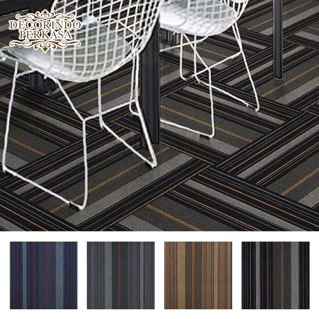 Jual Karpet Tile Kantor Harga Per Box Gravity Motif Tebal 7 mm isi 20 ...