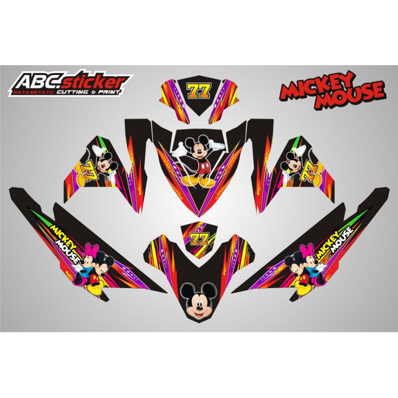Jual Decal Vario Led 125 150 Mickey Mouse full | Shopee Indonesia