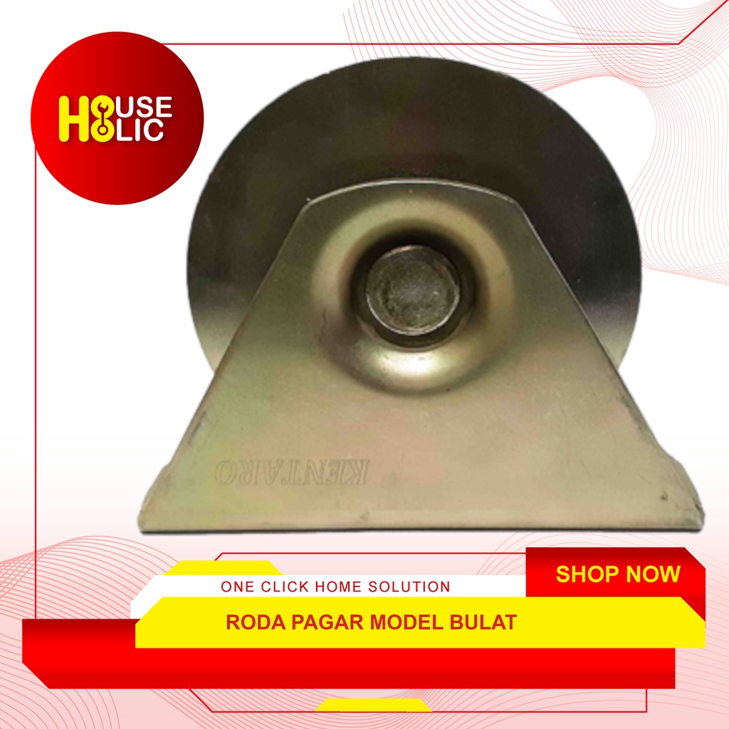 Jual Roda Pagar Model Bulat 80mm / Rel Pagar Besi 80 MM | Shopee Indonesia