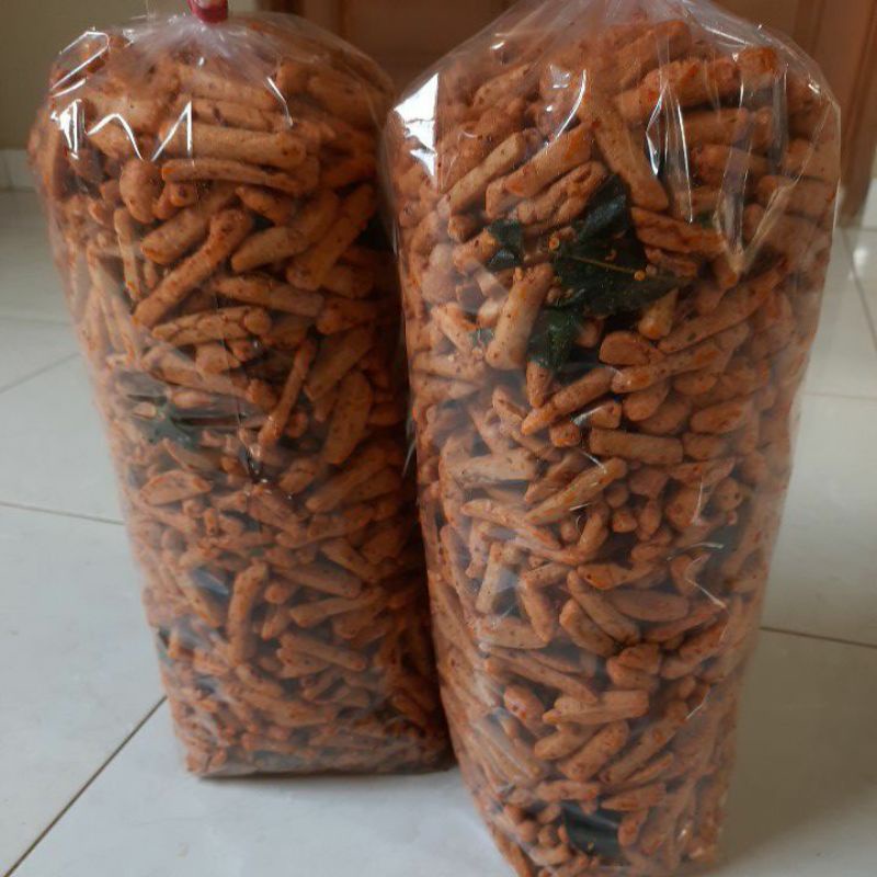 Jual BASRENG STIK BASTIK PEDAS DAUN JERUK HAH JEDEPE 1 KG | Shopee ...