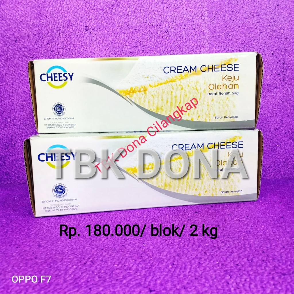 Jual CHEESY CREAM CHEESE 1900 GR MURAH (Khusus GRAB & GOJEK) | Shopee ...