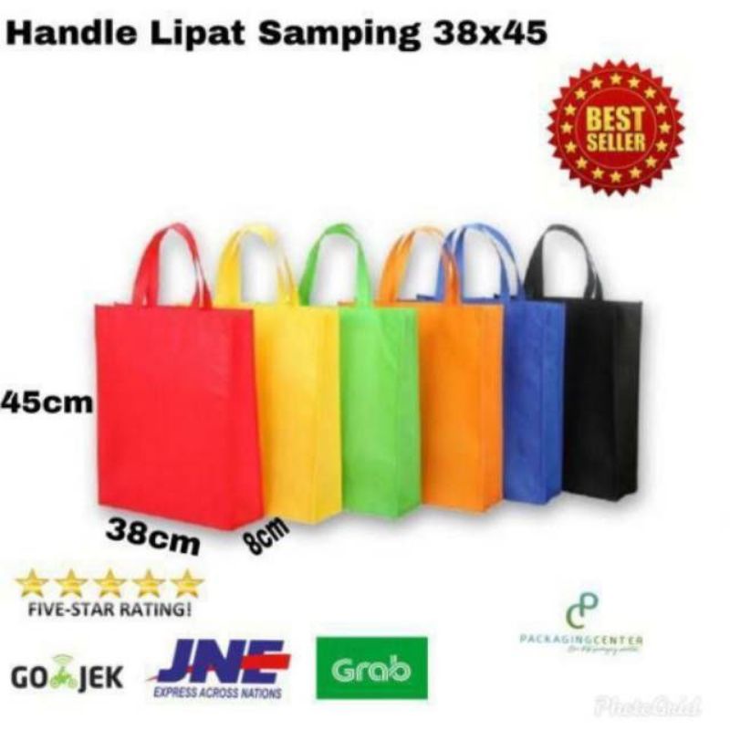 Jual Tas Kain Spoundbound HLS XL 38x45x8 Tas Belanja Goodie Bag Shoping Bag Tas Kain Polos 1 ...