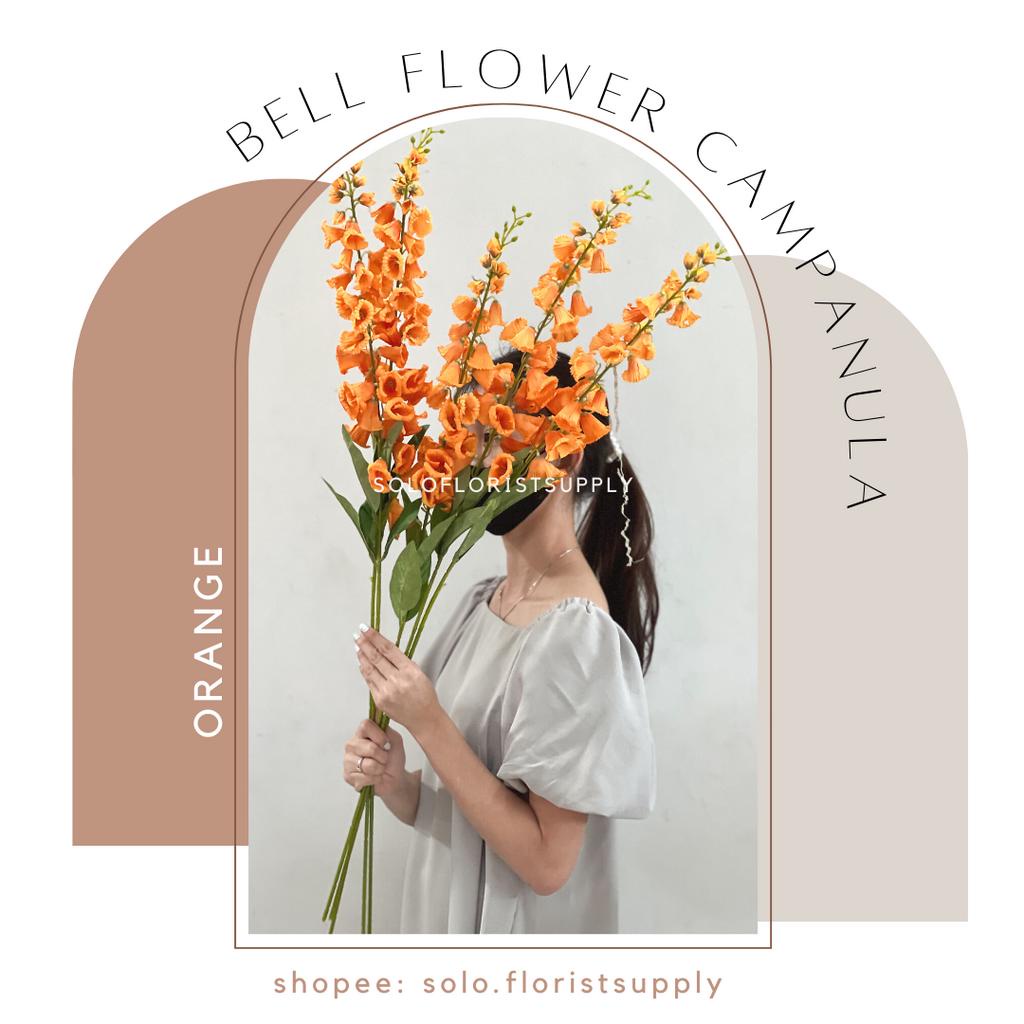 Jual BELL FLOWER CAMPANULA BUNGA LONCENG Premium Delphinium Artificial ...
