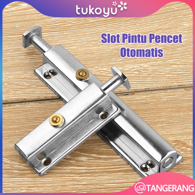 Jual Slot Pintu Pencet Otomatis 3 Inci 4 Inci/Grendel Pencet Otomatis ...