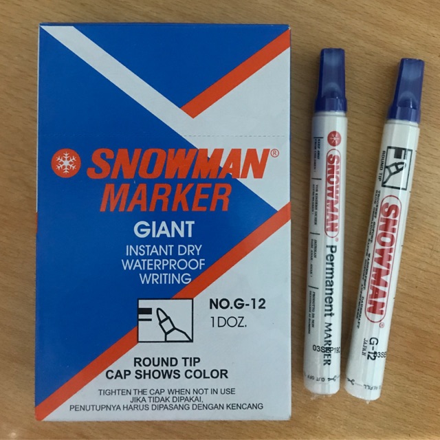 Jual Snowman Permanent Marker G-12 | Shopee Indonesia
