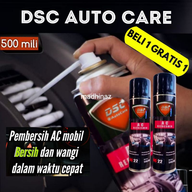 Jual Ac refresher DSC 2 botol air refresher pembersih AC mobil 500 mili ...