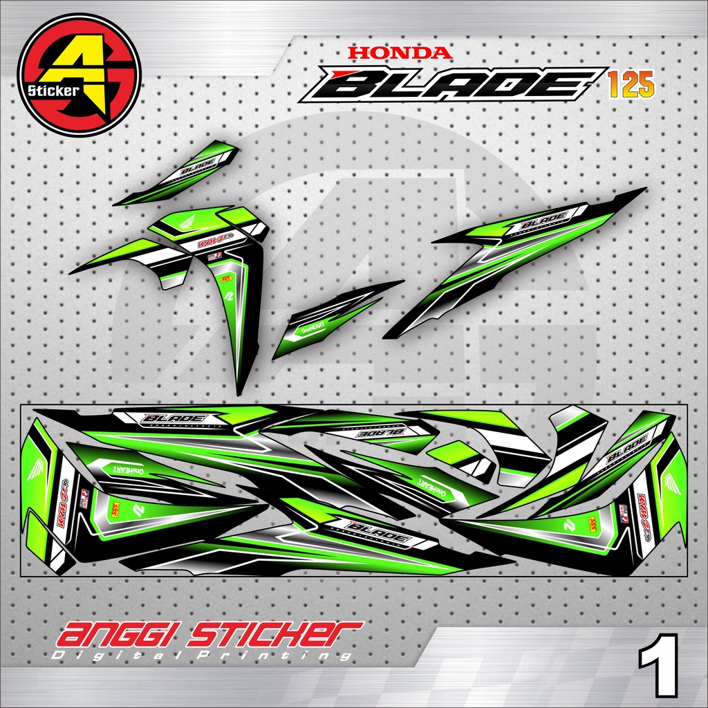 Jual STRIPING STICKER HONDA BLADE RACING DESAIN ANGGI STICKER | Shopee ...