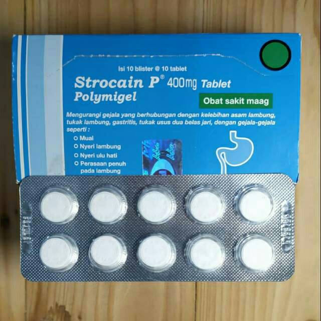 Jual Strocain P 400mg Tablet 1 Strip Isi 10 Tablet | Shopee Indonesia