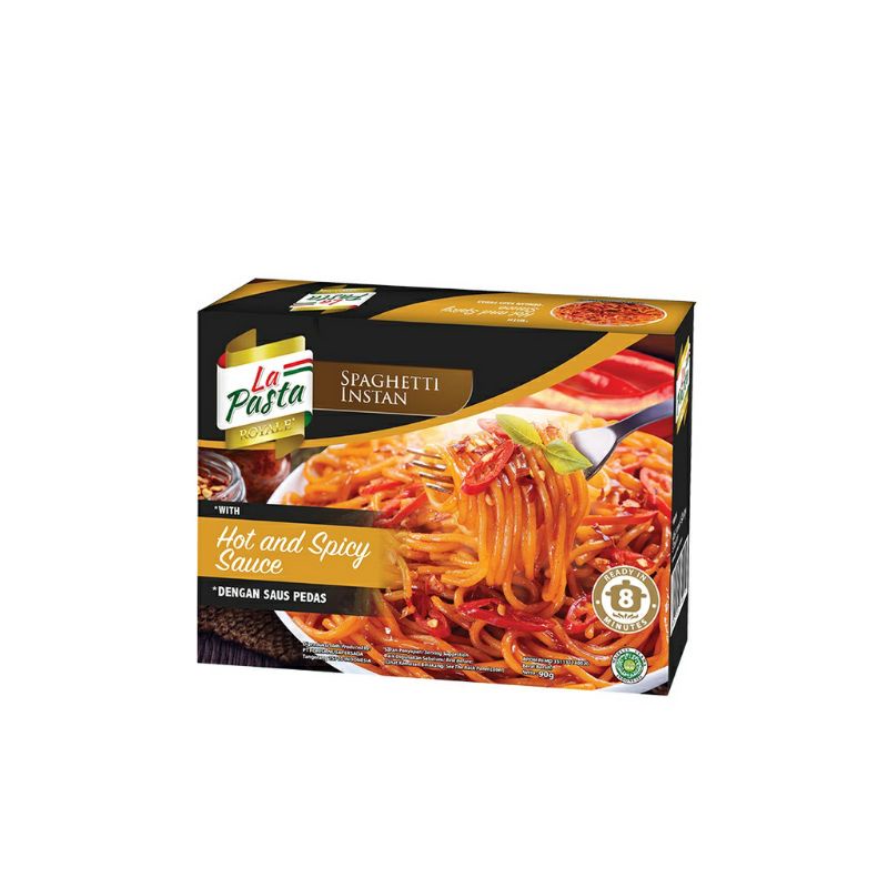 Jual La Pasta Royale Spaghetti Instan Hot and Spicy Sauce 90 gr ...