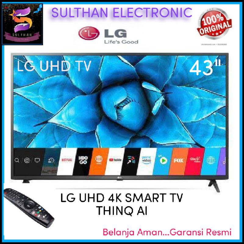 Jual TV LED LG 43UN7300 SMART TV UHD 4K-PTC REMOTE MAGIC 43 INCH ...