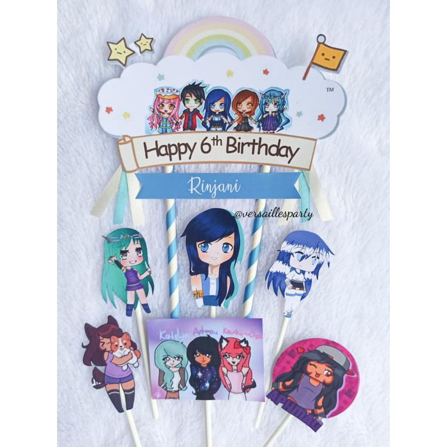 Jual ACCmartt | Cake Topper aphmau itsfunneh/ Topper Kue Anime / aphmau ...