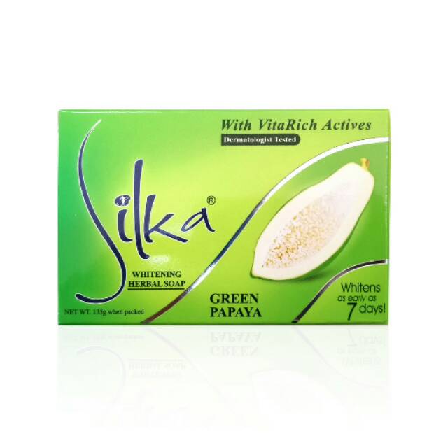 Jual Silka Green Papaya Whitening Soap 135g | Shopee Indonesia