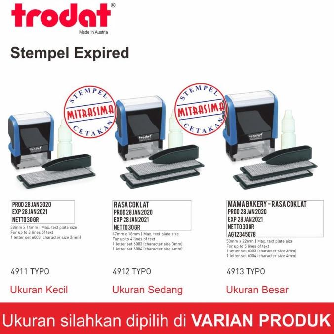 Jual Stempel EXPIRED dengan kode produksi atau format lain yang ...